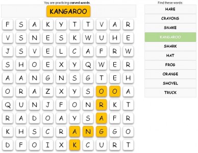 Find words in a puzzle